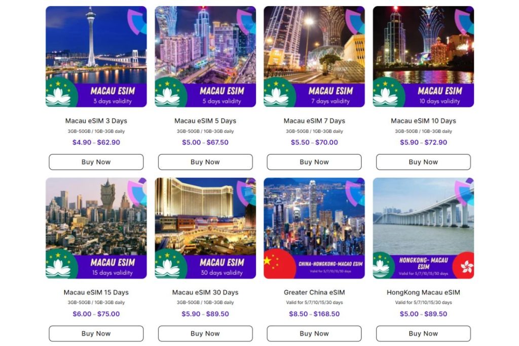Best Macau SIM Cards and eSIM for Tourists - Where to buy